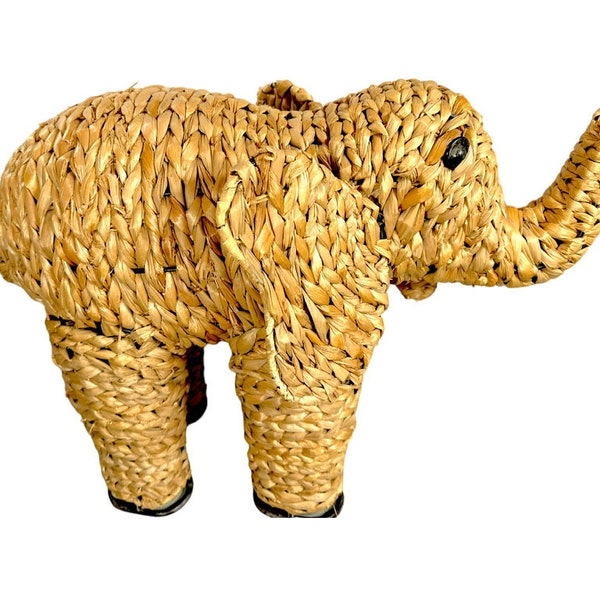 Wicker Elephant - Etsy