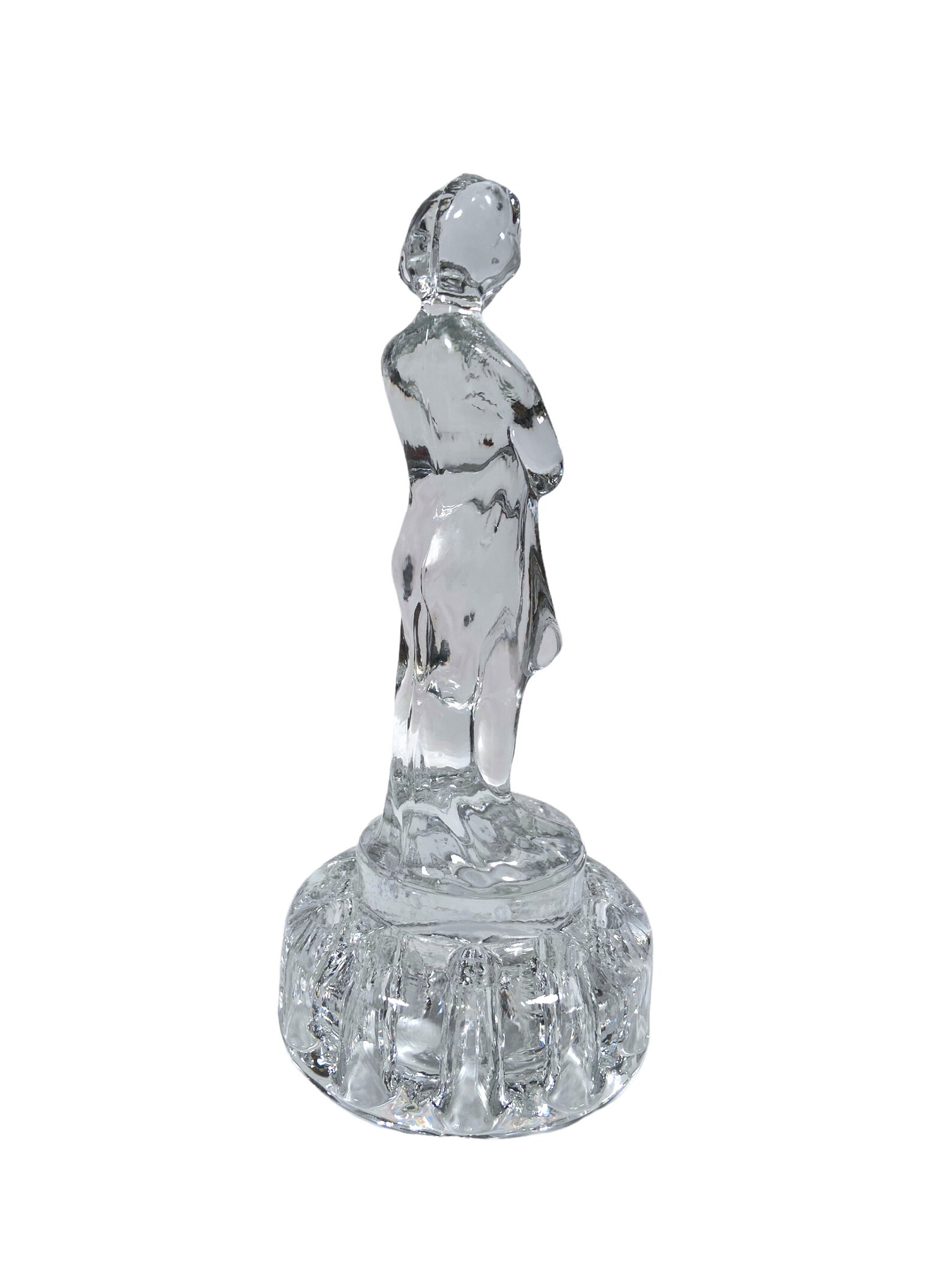 1930's Bashful Charlotte Figural Glass Flower Frog - Etsy