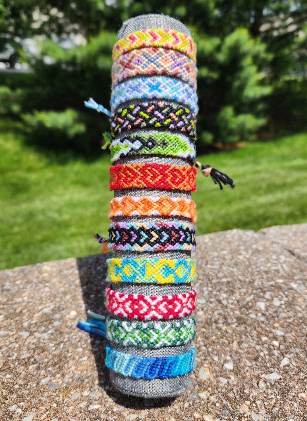 Friendship Bracelets, String and Chevron Bracelet - Etsy