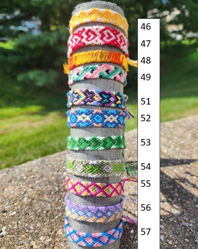 Friendship Bracelets, String and Chevron Bracelet - Etsy