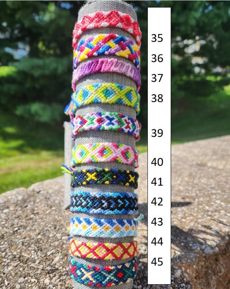 Friendship Bracelets, String and Chevron Bracelet - Etsy