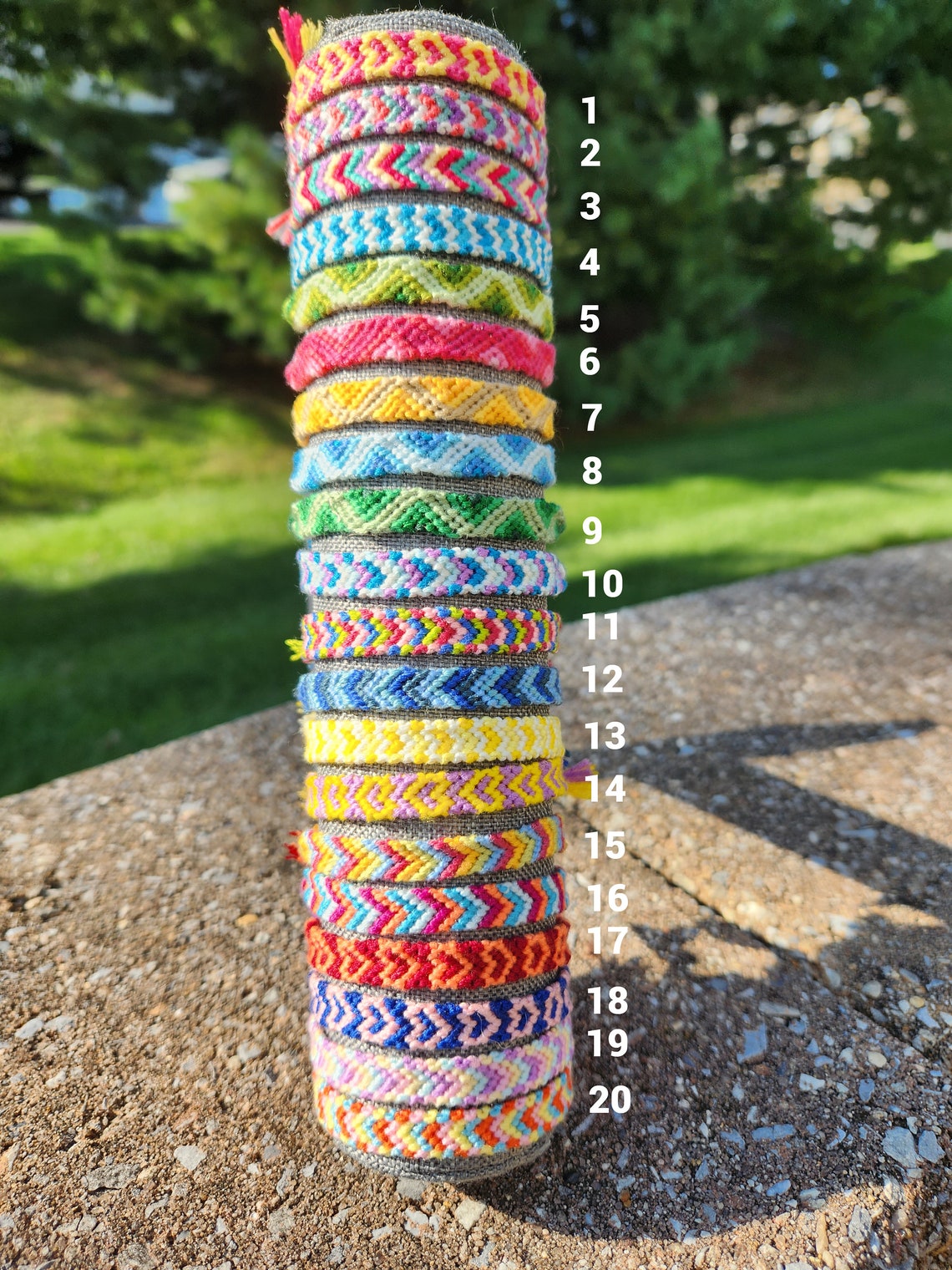 Friendship Bracelets String and Chevron Bracelet - Etsy