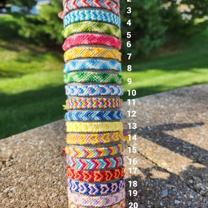 Friendship Bracelets String and Chevron Bracelet - Etsy