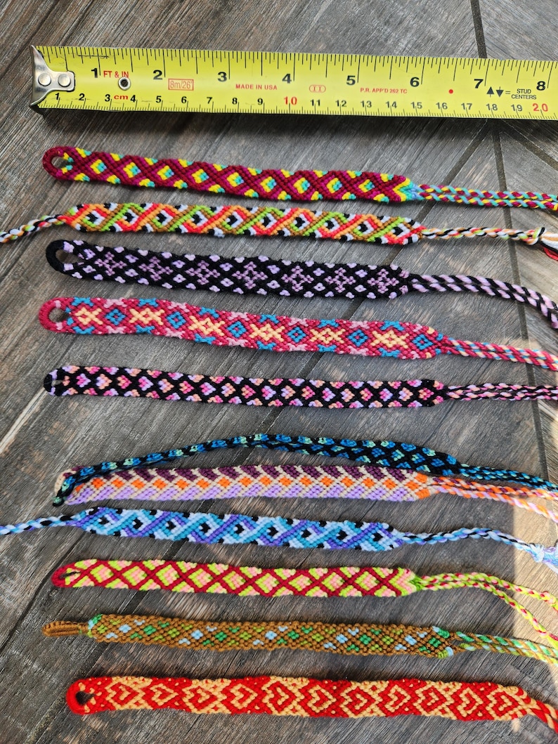 Friendship Bracelets, String and Chevron Bracelet - Etsy