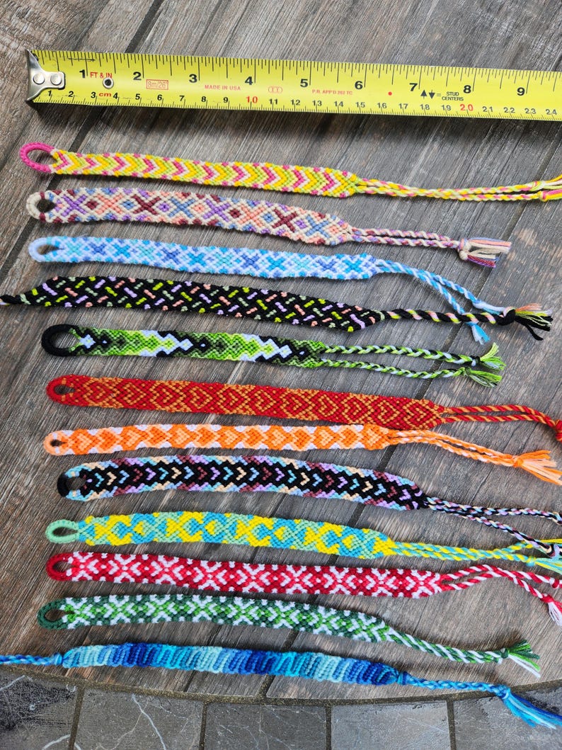 Friendship Bracelets, String and Chevron Bracelet - Etsy