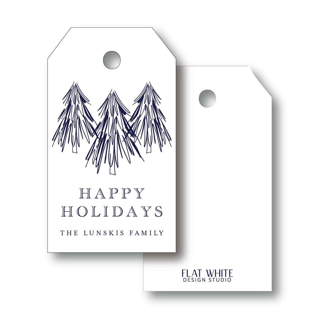 Printable Christmas Gift Tag Holiday Gift Tag Watercolor - Etsy