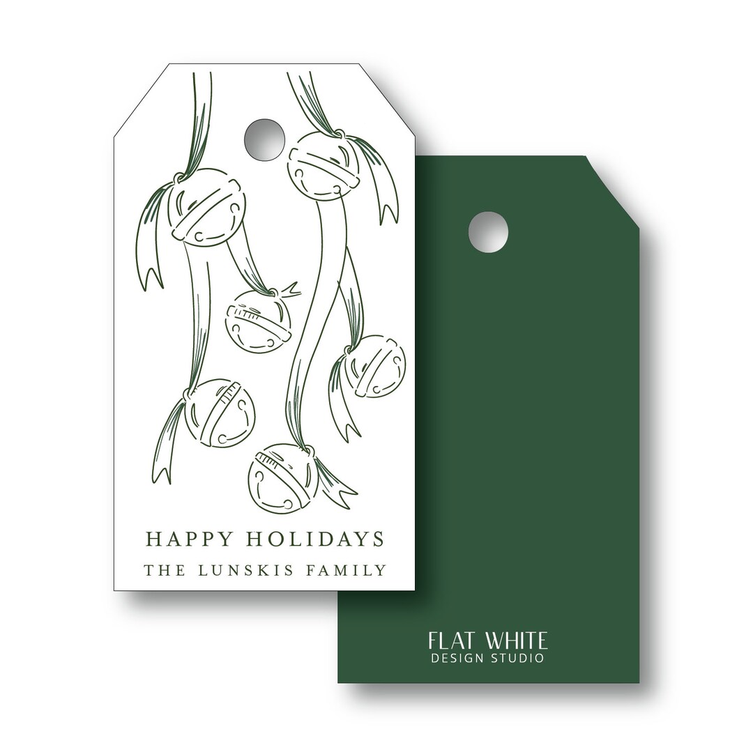 Printable Christmas Gift Tag Holiday Gift Tag Watercolor - Etsy