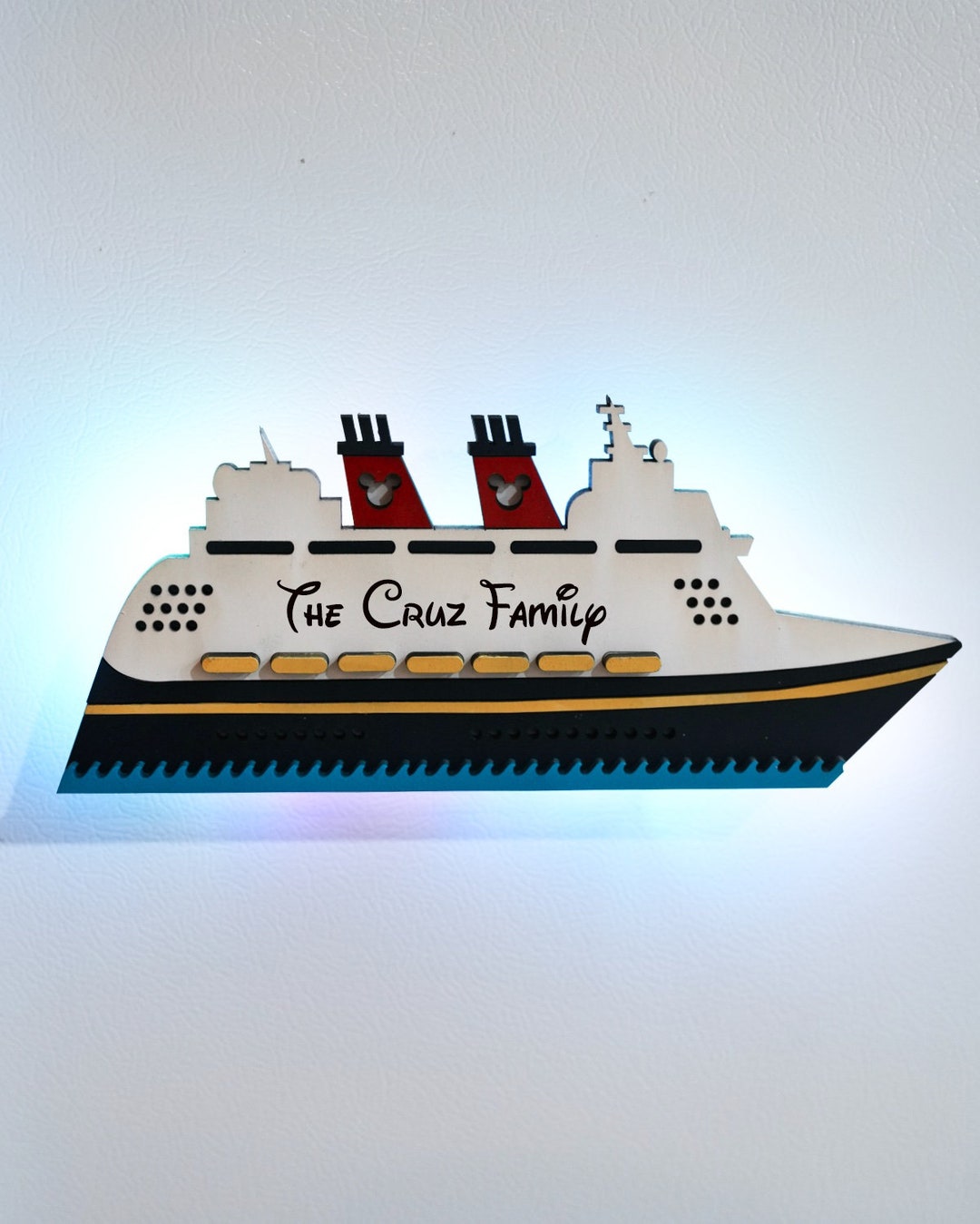Custom Disney Cruise Wooden Light up Ship Door Magnets, W/ LED Lights ...
