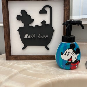 Mouse Bath Time Wooden Sign - Etsy