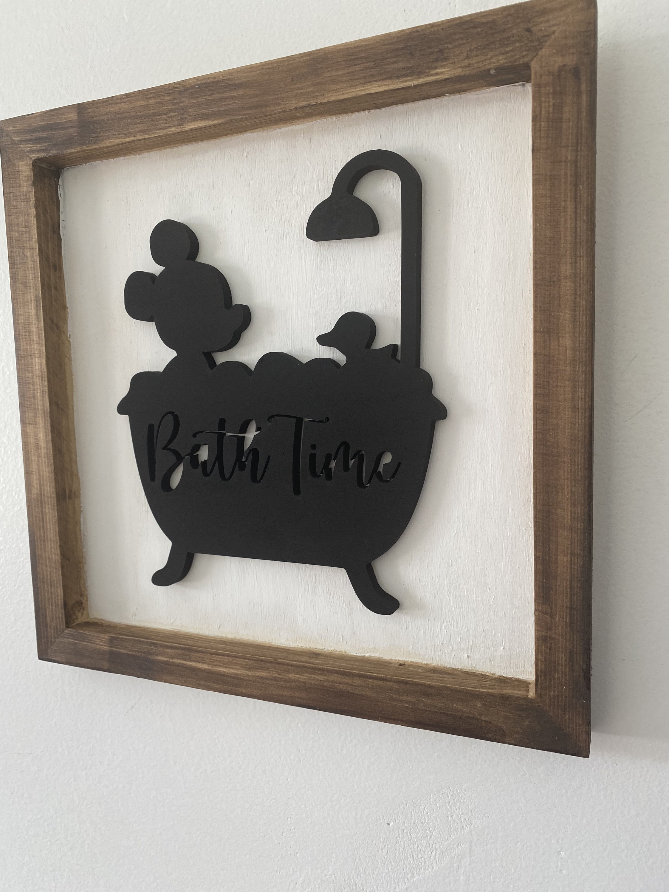 Mouse Bath Time Wooden Sign - Etsy
