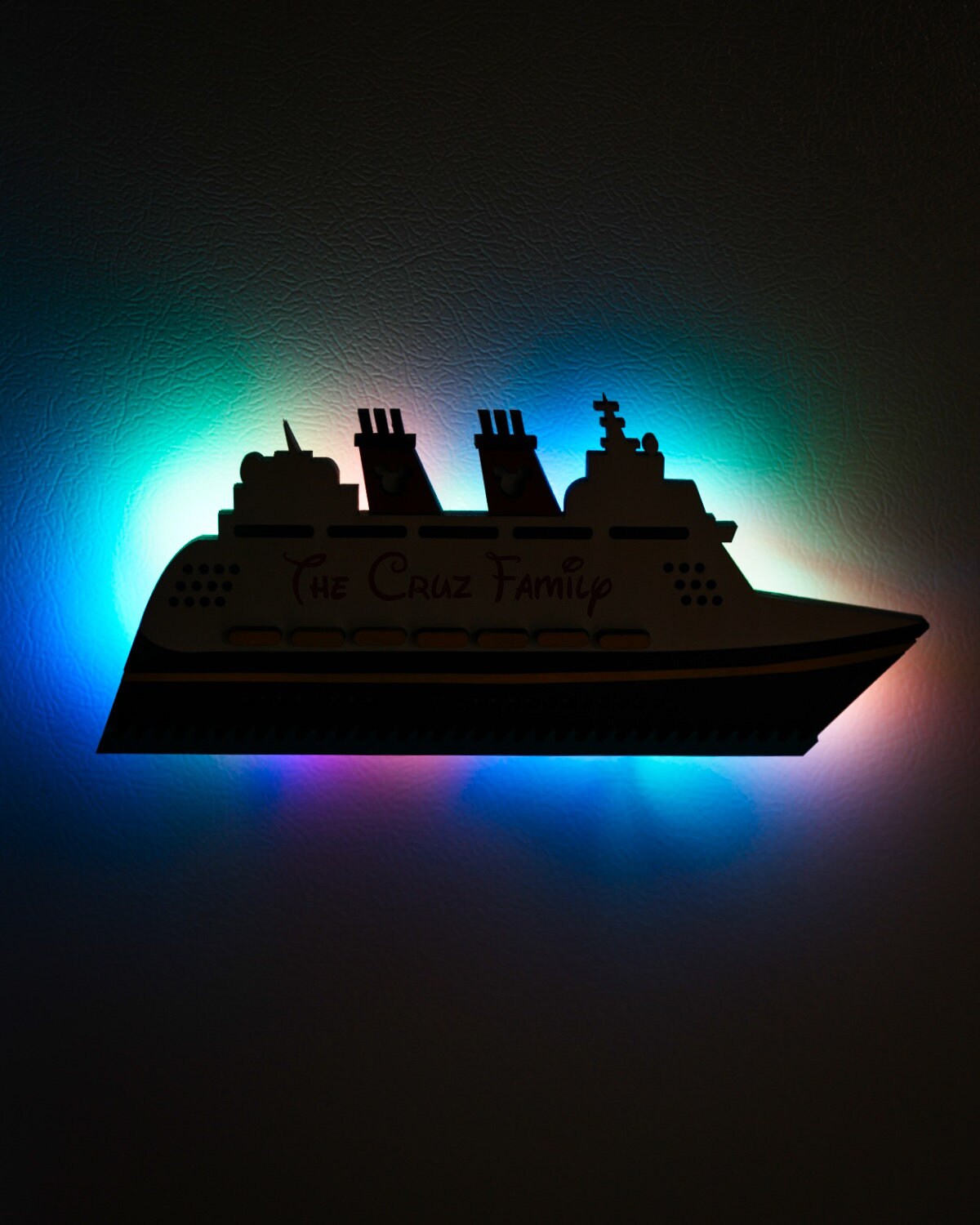 Custom Disney Cruise Wooden Light up Ship Door Magnets, W/ LED Lights ...