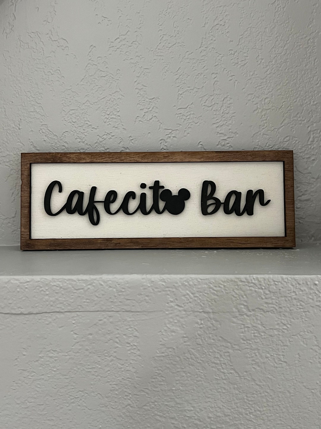 Cafecito Bar Hidden Mickey Coffee Sign - Etsy