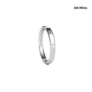 Euro Shape 14K White Gold Wedding Band - White Gold Polished Wedding ...