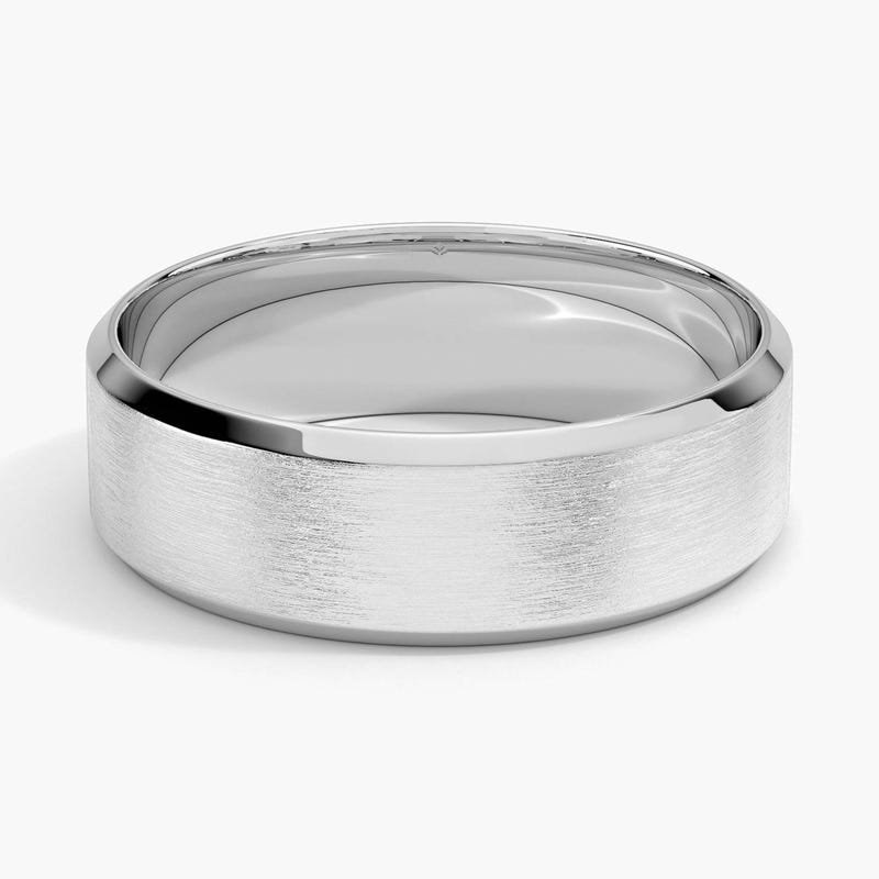 6.5mm Wedding Band Men - Etsy