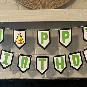 Ninja Turtle Birthday Banner - Etsy