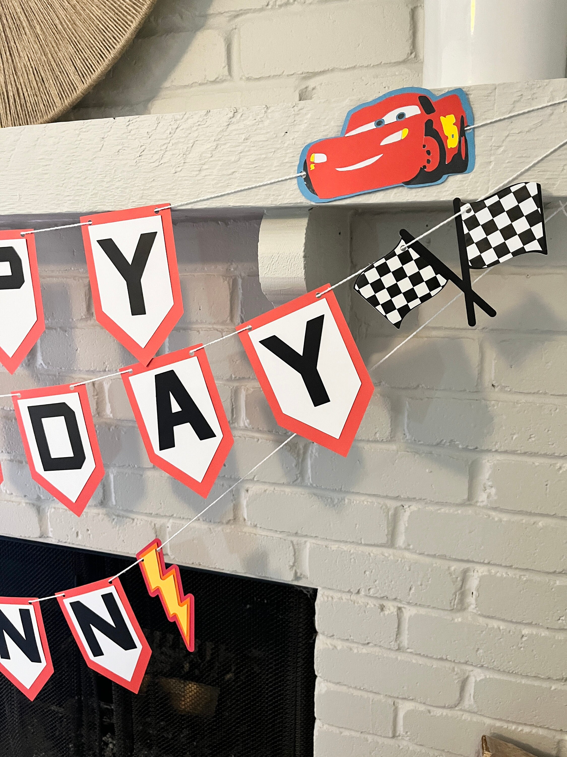 Cars Birthday Banner - Etsy