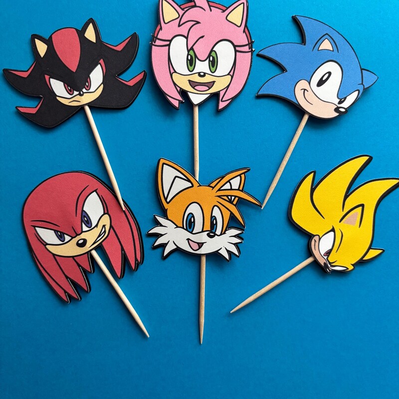 Sonic Cake Topper - Etsy