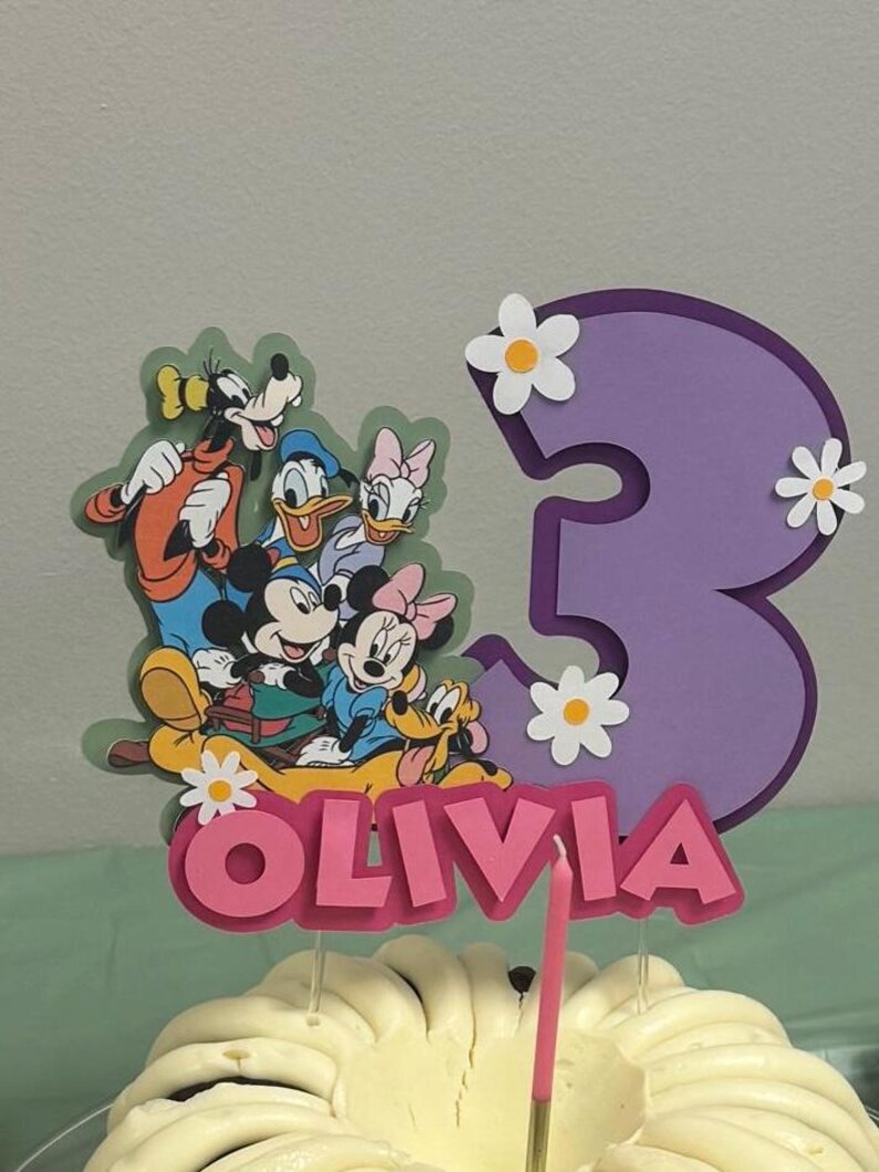 Character Flower Power Cake Topper - Etsy
