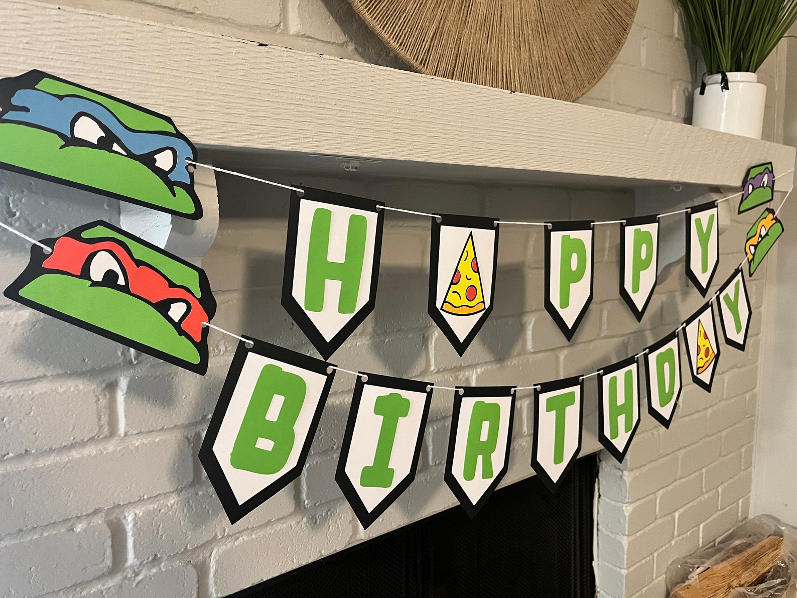 Ninja Turtle Birthday Banner - Etsy