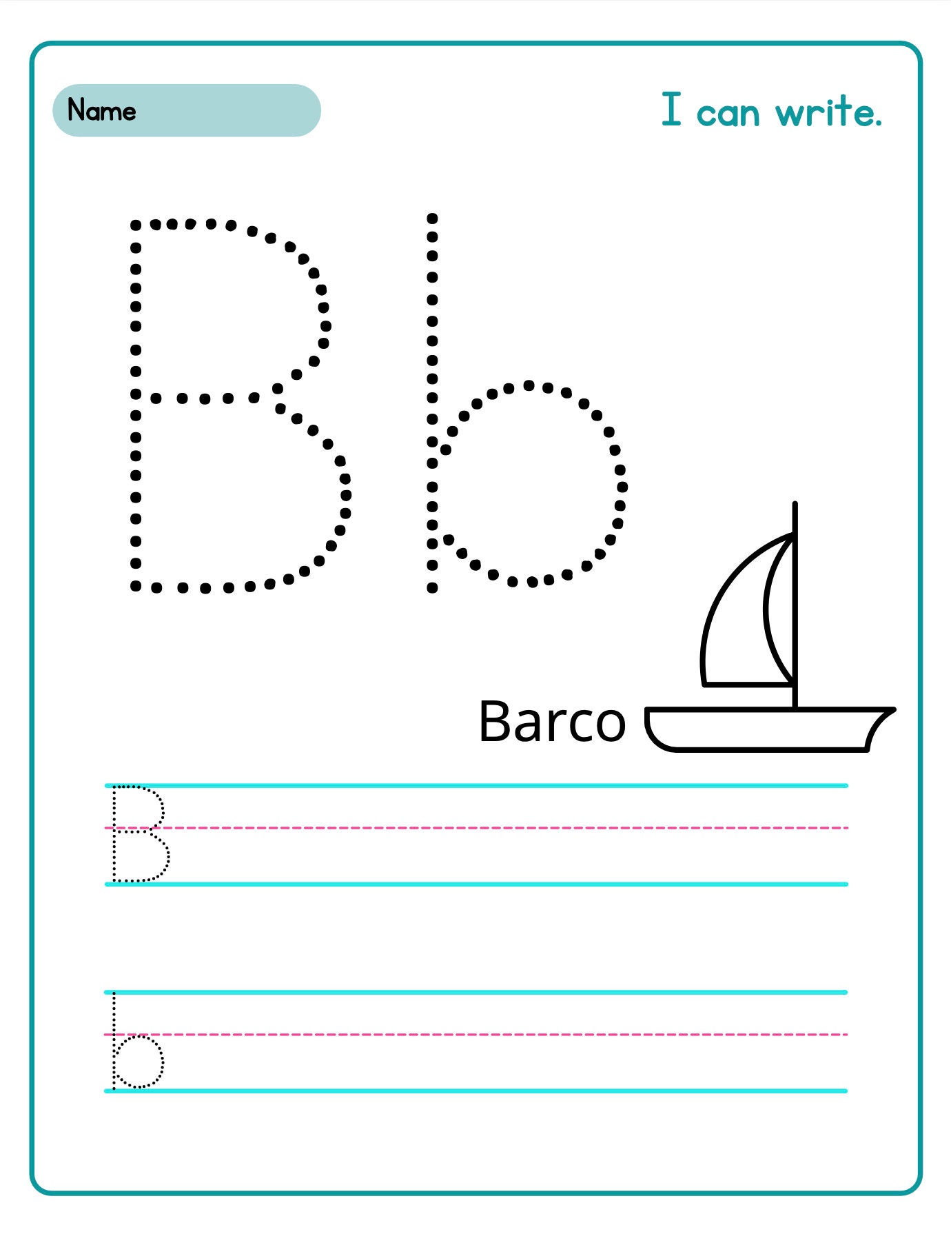 Spanish Letter Tracing Printable Worksheets - Etsy