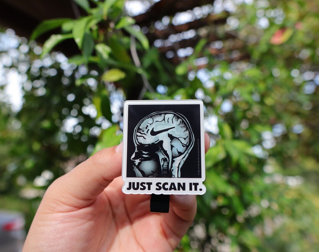 MRI Safe Badge Reel Just Scan It Interchangeable , MRI Tech, Radiology ...