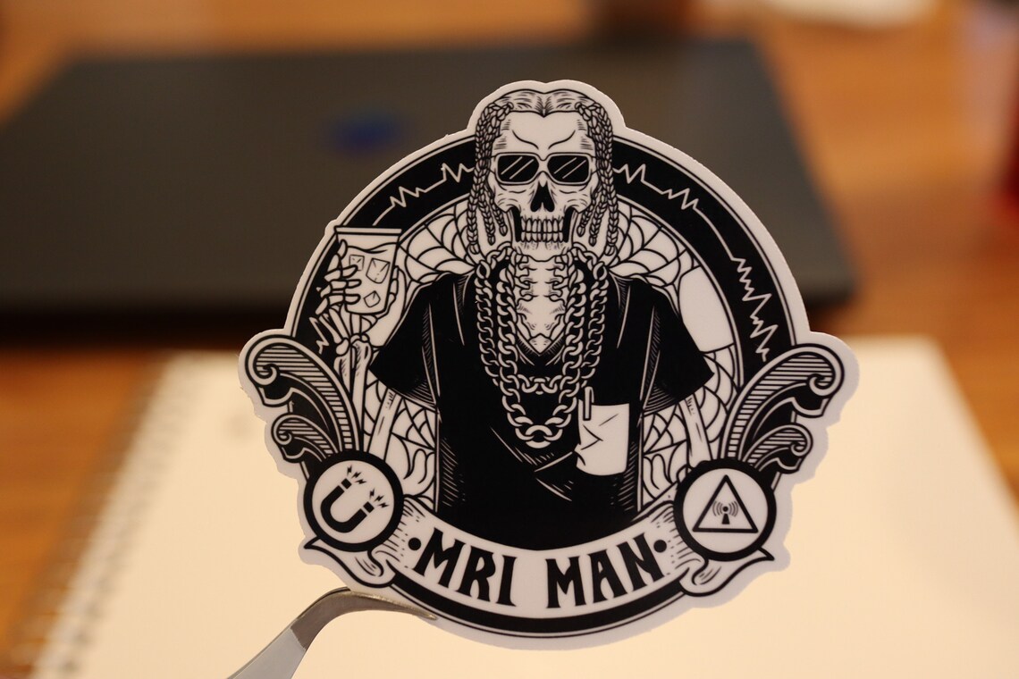 MRI MAN LOGO Sticker Vinyl Sticker Radiology Mri - Etsy