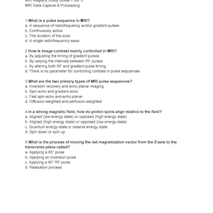 Mri Man Guru Mri Registry Study Guide Vol.2 MRI Data Capture and ...