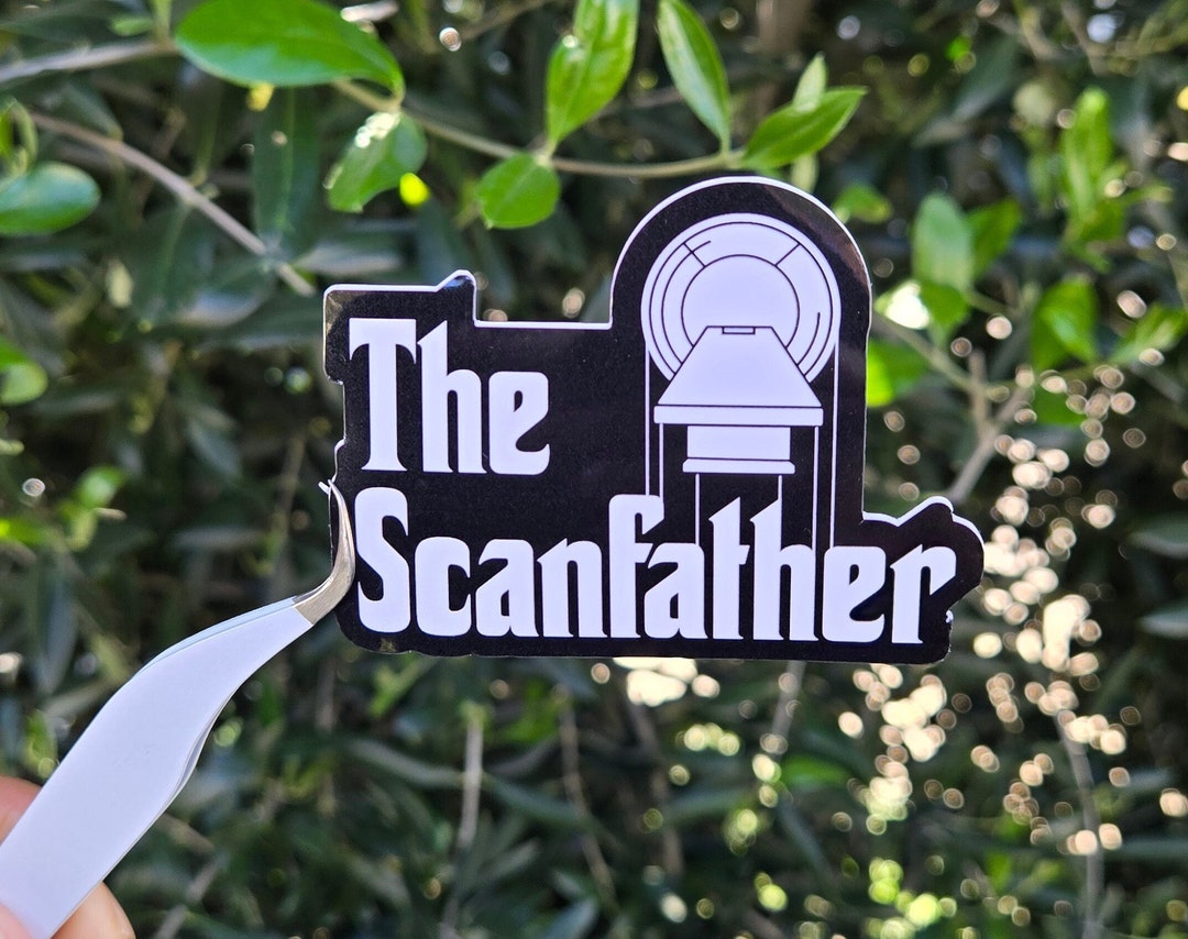 Healthcare Sticker the Scan Father MRI Humor, Radiology, Xray Tech, MRI ...