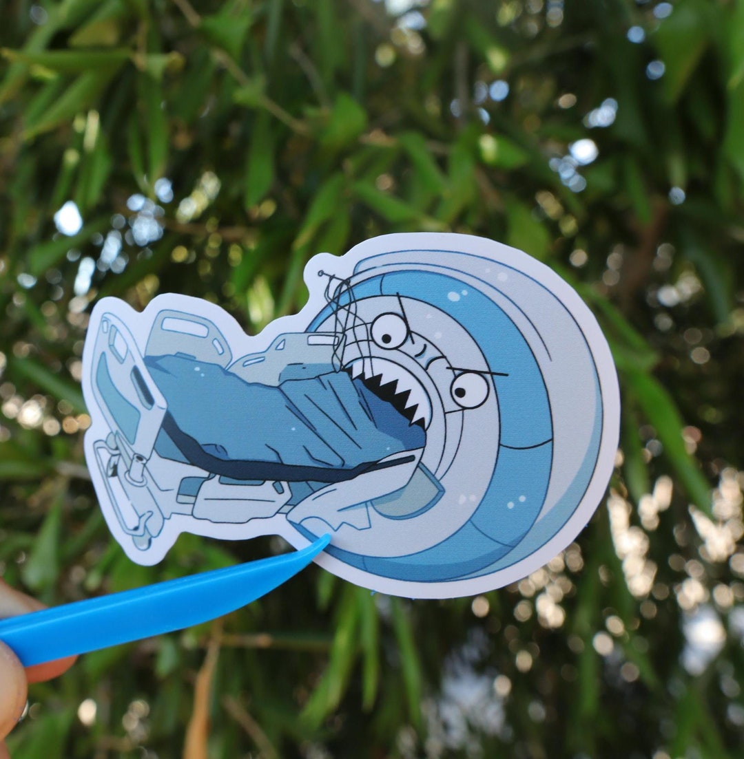 MRI Monster Sticker, Vinyl Sticker, Laminated, Waterproof , Mri ...