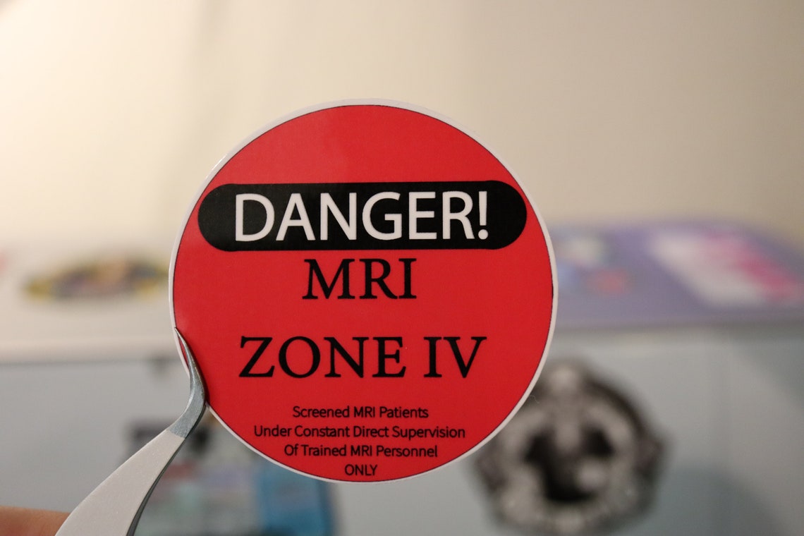MRI Zone 4 Sticker, Mri Safety, MRI Humor, Radiology, Xray Tech, MRI ...