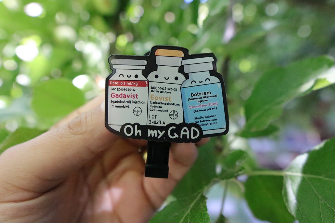 MRI Safe Badge Reel Oh My Gad Interchangeable , MRI Tech, Radiology ...