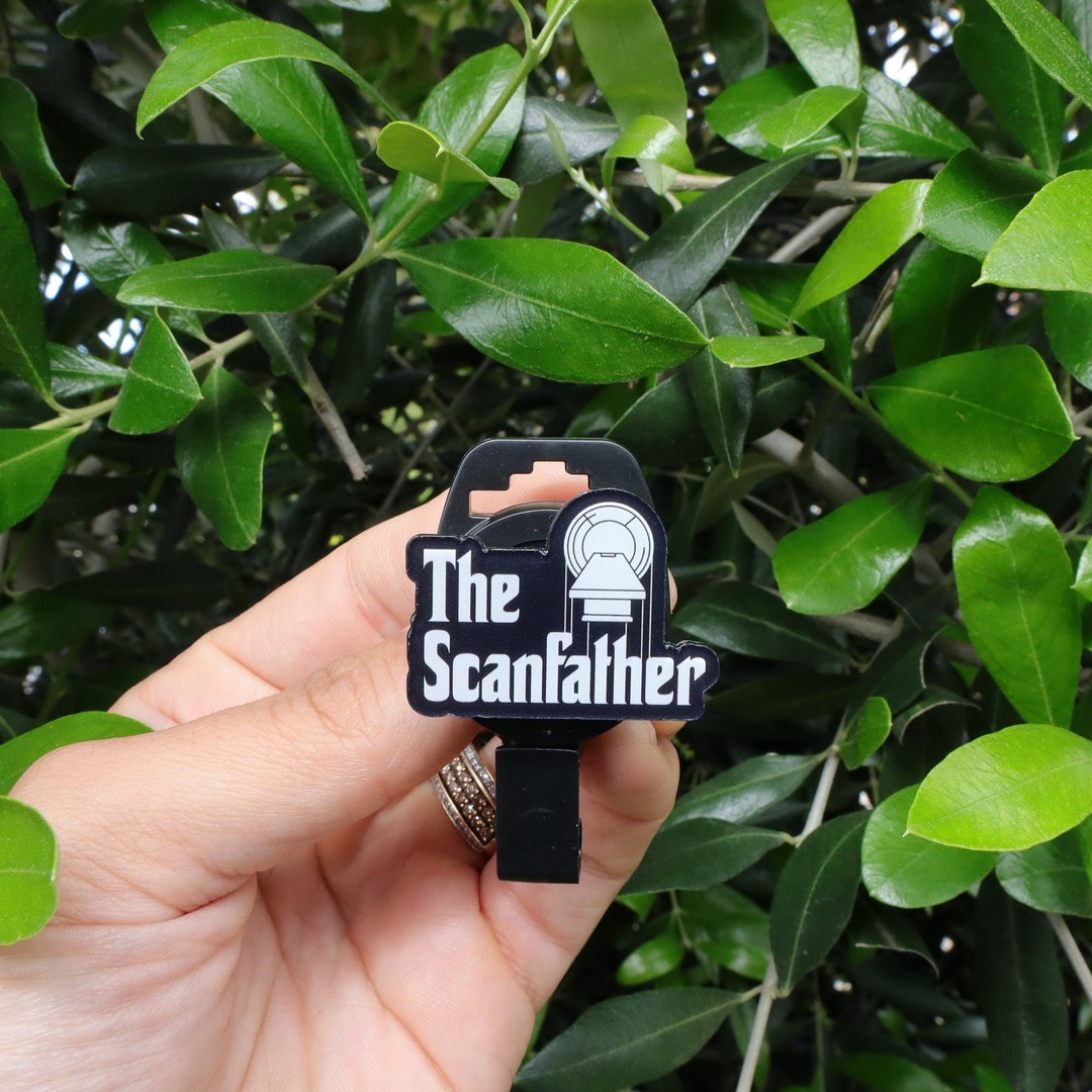 MRI Safe Badge Reel the Scan Father Interchangeable , MRI Tech ...