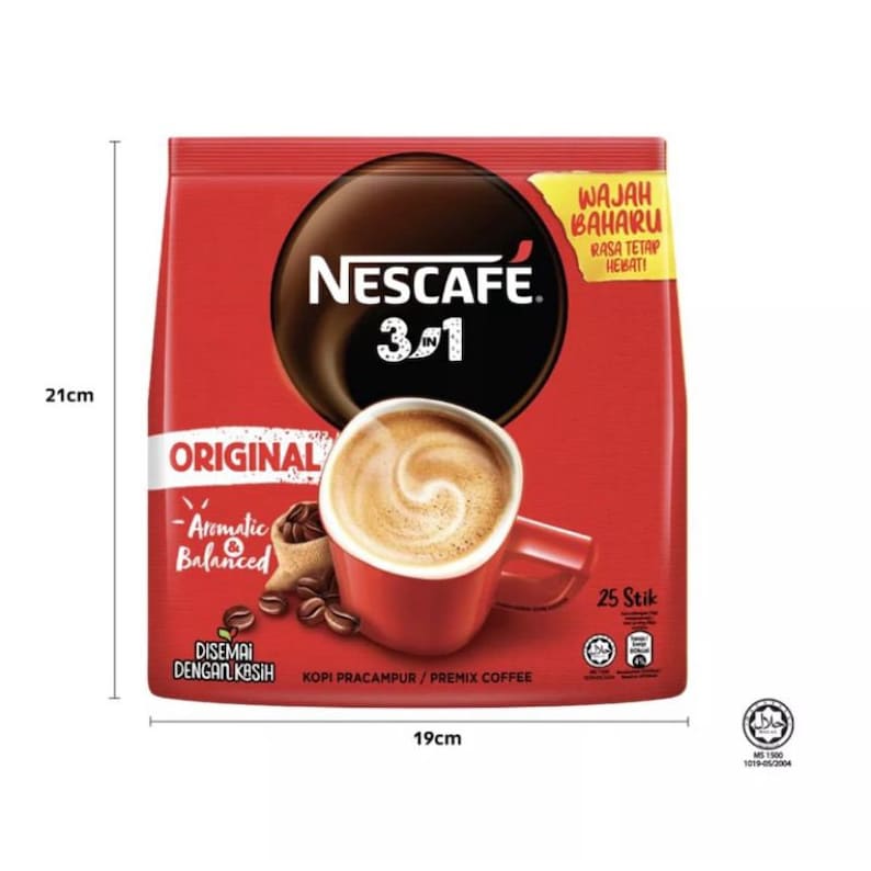 3 in 1 Blend & Brew Original Instant Coffee 100 Sticks X 4 Packs - Etsy