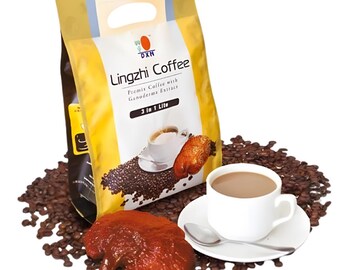 10 Packs DXN Lingzhi Coffee 3 in 1 LITE Ganoderma Reishi Smooth Creamy ...