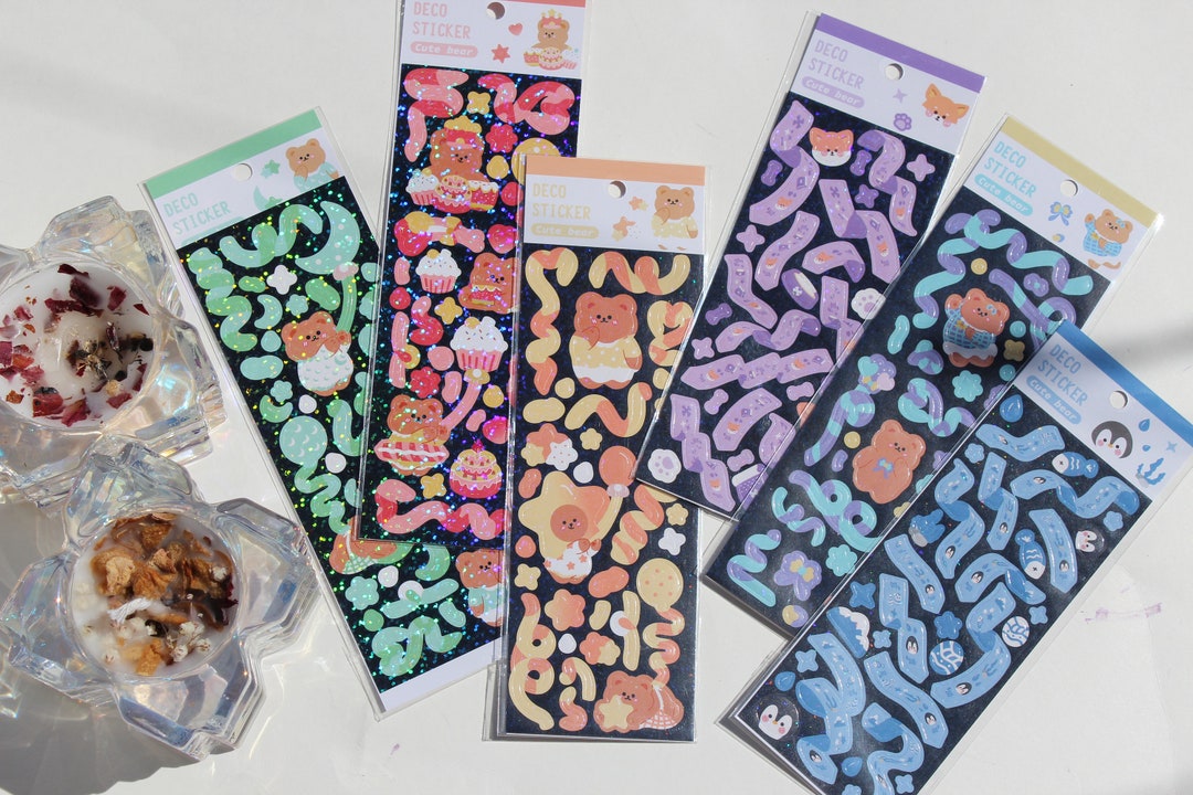 Polco Deco Toploader Sticker Sheet Pack - Confetti, Korean/japanese ...