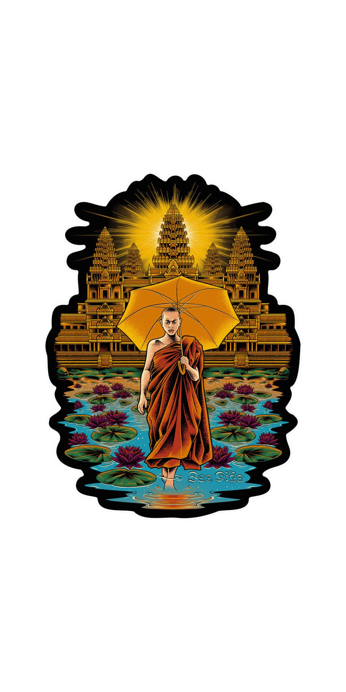 Golden Kingdom of Cambodia Sticker | ANGKOR Wat | ANGKOR | Cambodian ...