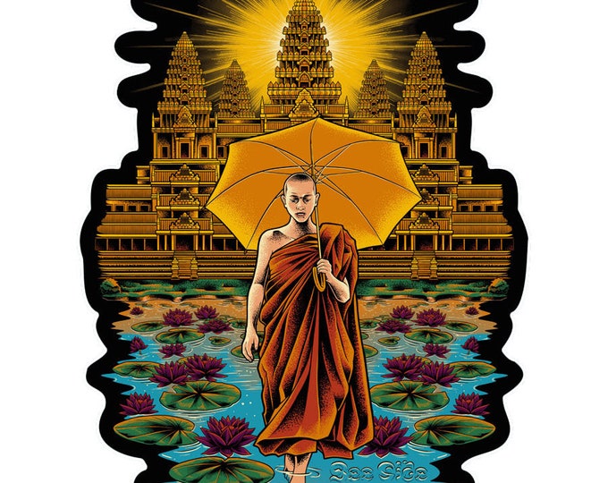 Golden Kingdom of Cambodia Sticker | ANGKOR Wat | ANGKOR | Cambodian ...