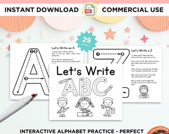 Preschool Busy Book, Toddler Quiet Book, ABC Coloring Book, Back to ...