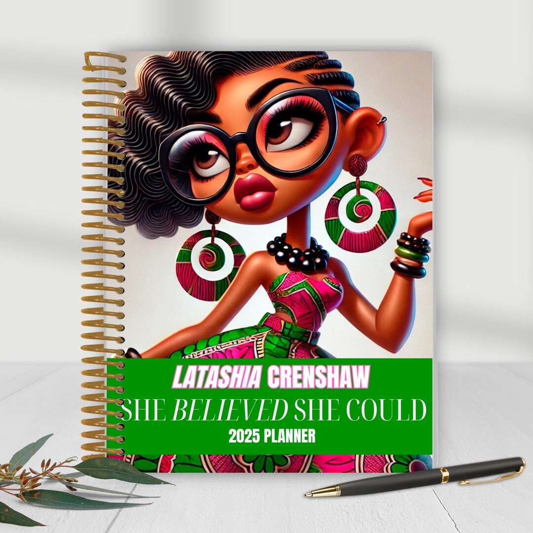 Ivy Leaf Visionary Planner 2025, D9 Ivy and Pearls Sorority Sister Gift ...