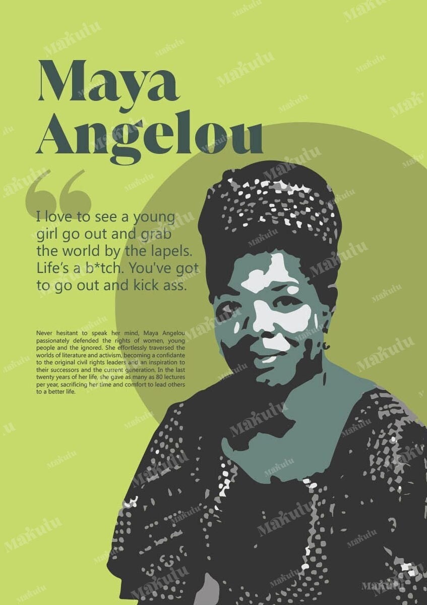 Maya Angelou - A3 Poster Influential Women - Etsy