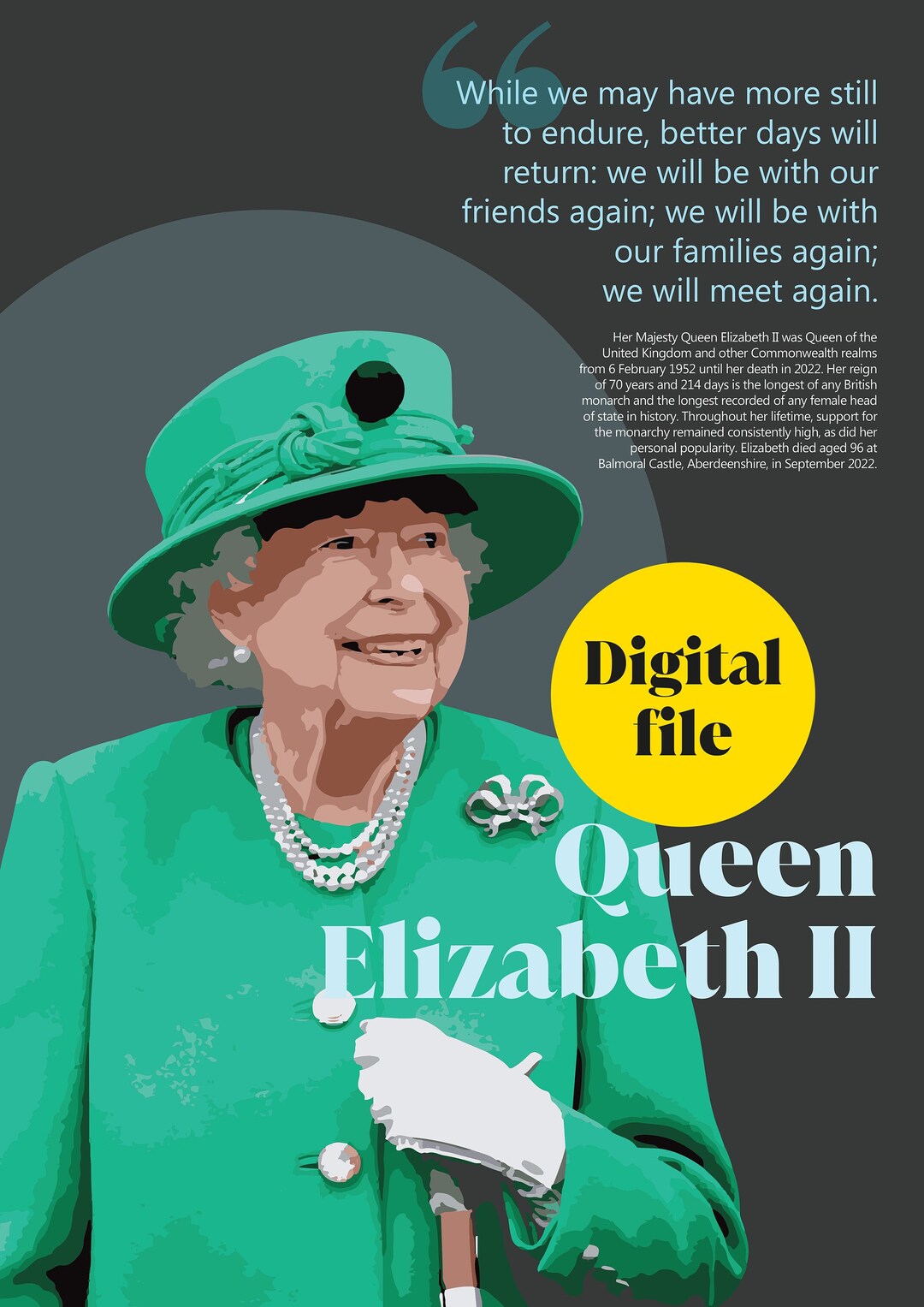 Queen Elizabeth II - Digital Poster Influential Women International ...