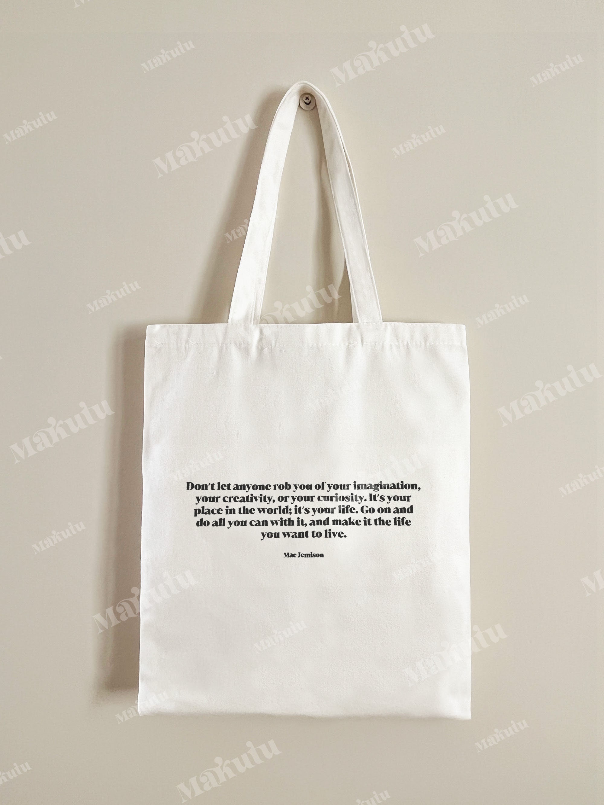 Inspiring, Influential Women Quote Canvas Tote Bag / Shopping Bag ...