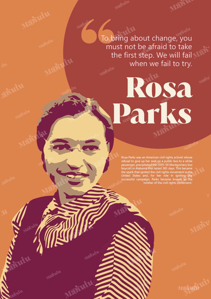 Rosa Parks - A3 Poster Influential Women - Etsy