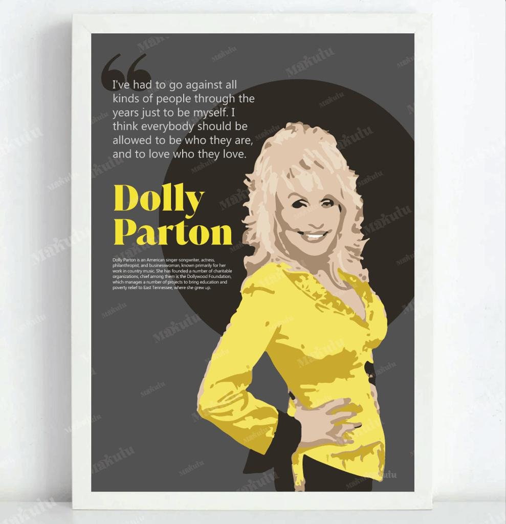 Dolly Parton A3 Poster Influential Women - Etsy
