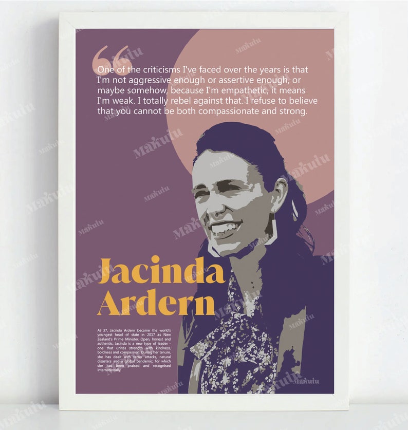Jacinda Ardern A3 Poster Influential Women - Etsy