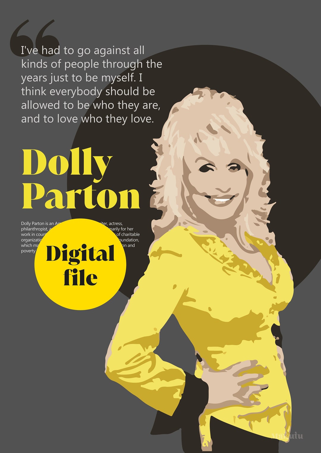 Dolly Parton - Digital Poster Influential Women International Women's ...