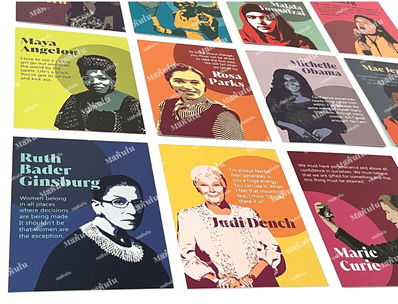 Inspiring Women Postcards: Influential Women Month Gift Set (25 Cards ...