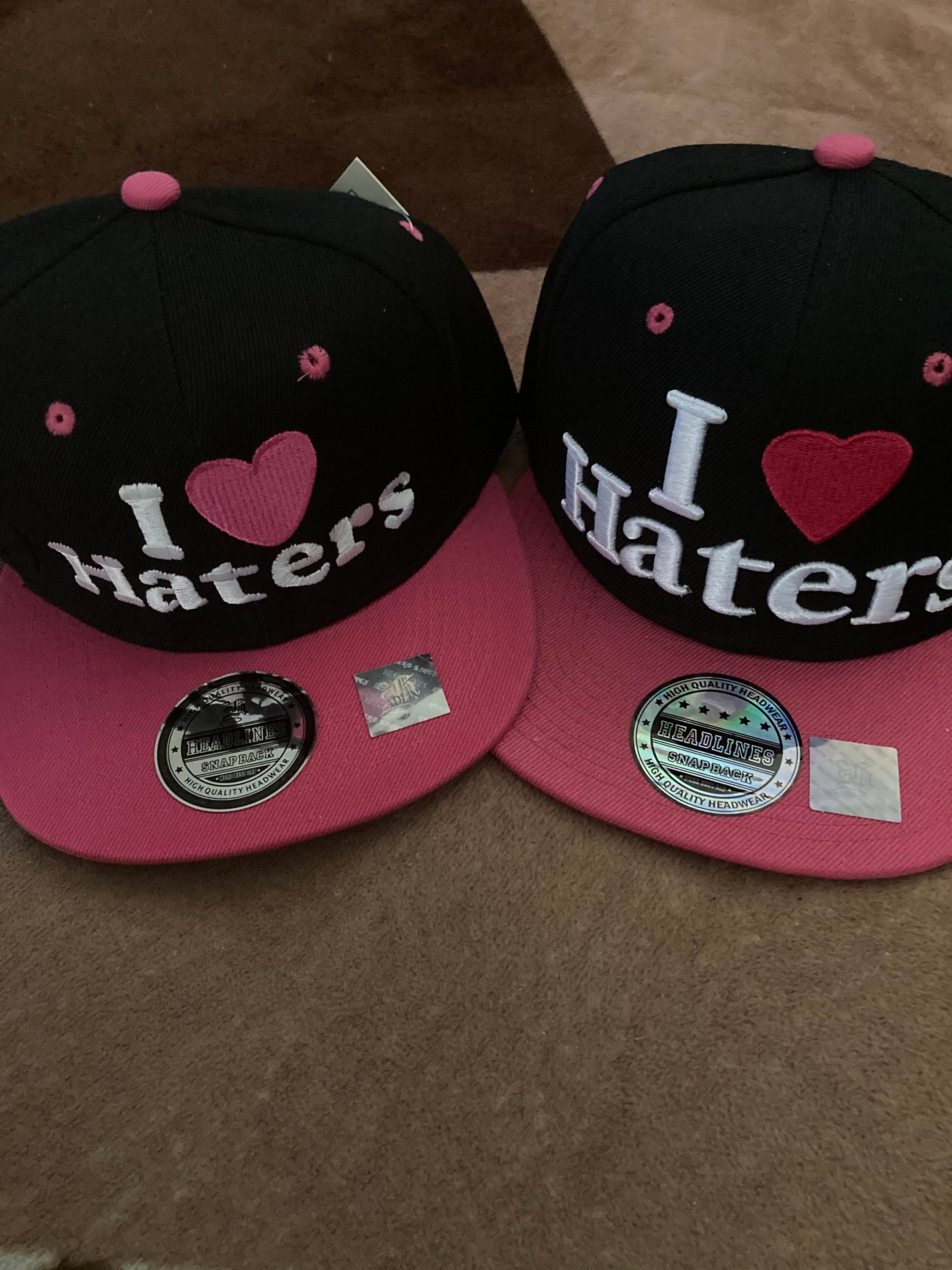 Snapbacks I Love Haters Pink