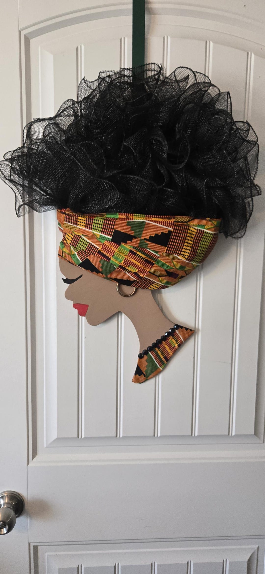 Diva Orange Kente Queen Wreath - Etsy