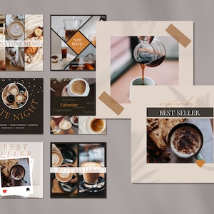 100+ Instagram Template for Modern Coffee Shops, Food and Beverage ...